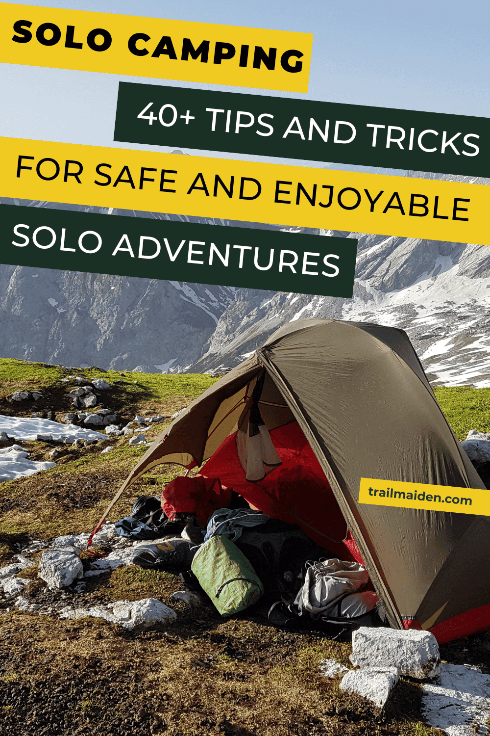 Solo Camping: 40+ Tips And Tricks For Safe And Enjoyable Solo Outdoor ...